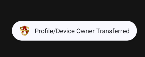 Transfer Device Owner - Alliance Shield